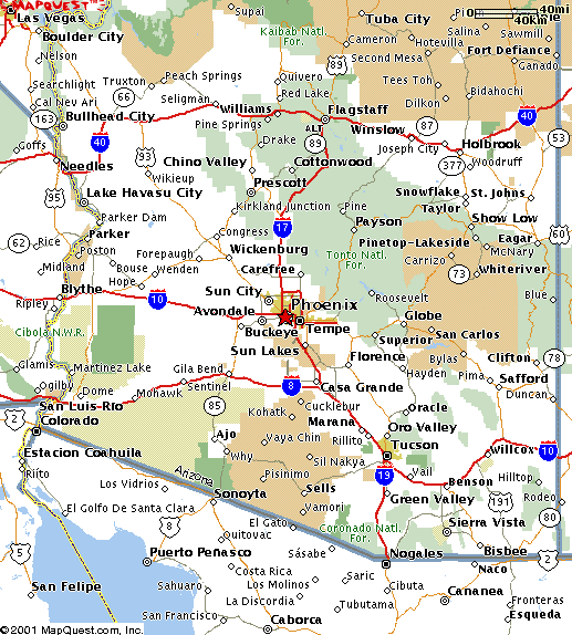 map2 – Arizona Region of NA